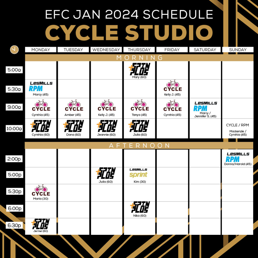 GroupEx Schedule | EFC GroupEX Schedule | Monthly GroupEx Schedule